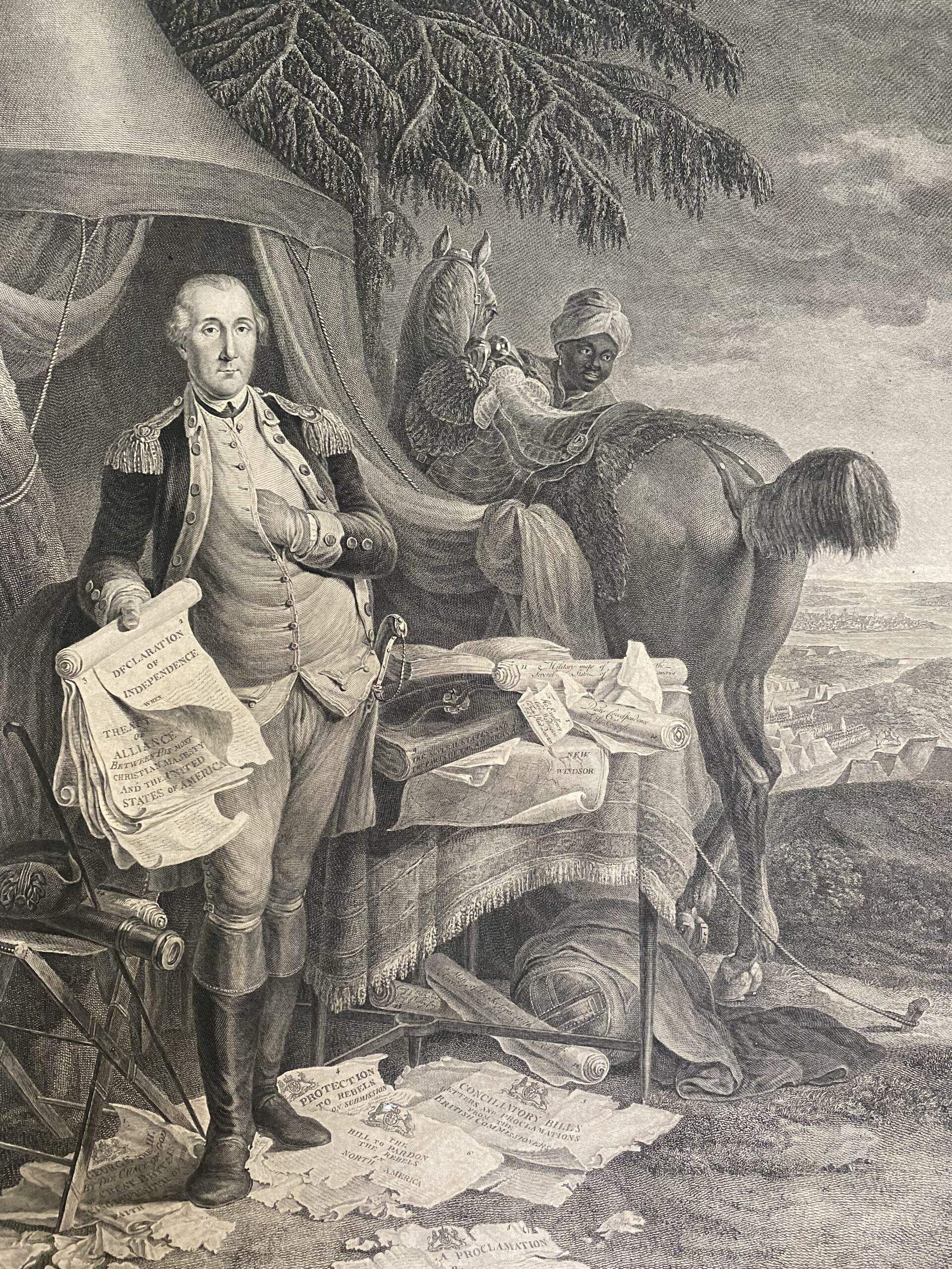 Lithograph of George Washington and William Lee | Morris-Jumel Mansion
